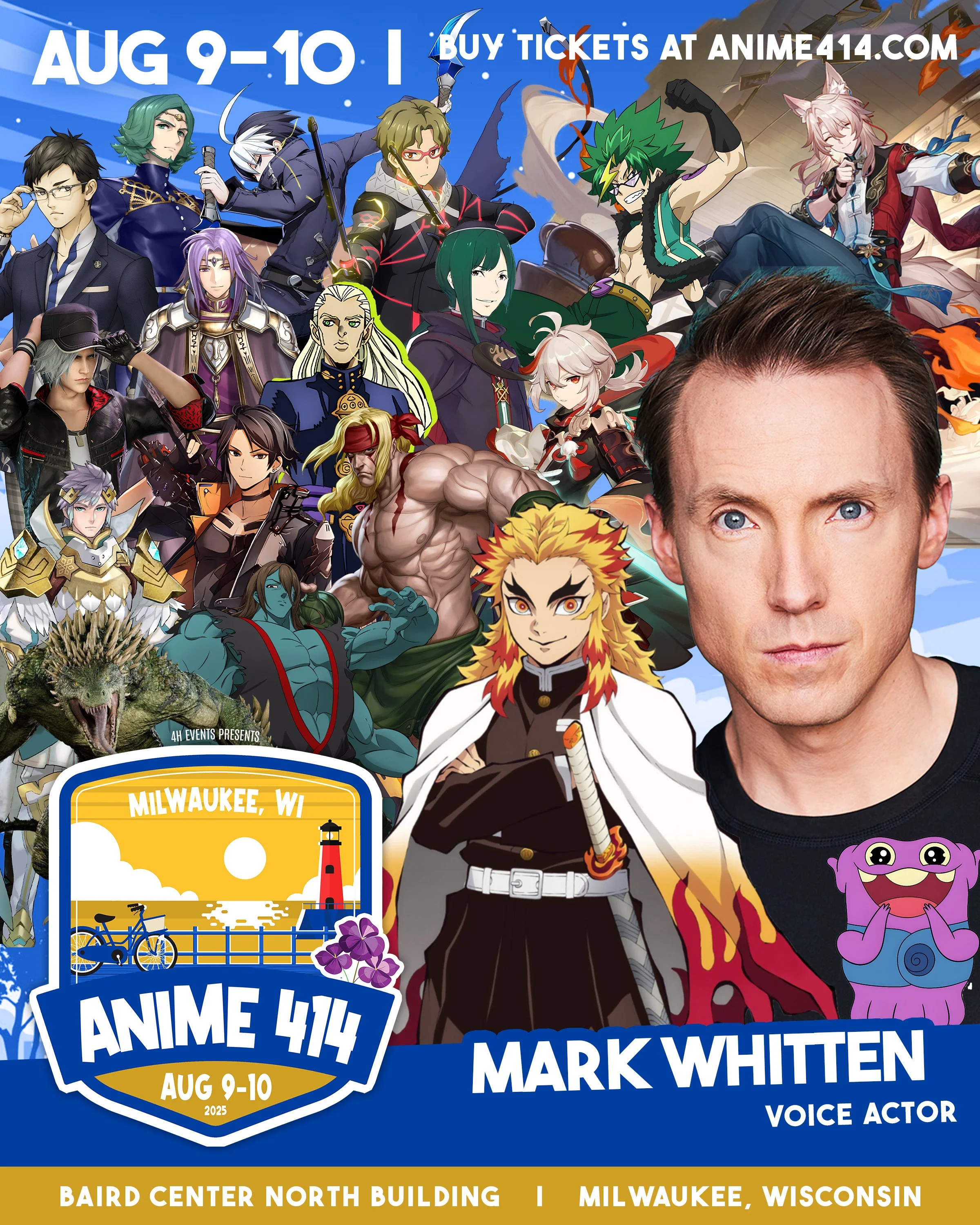 Milwaukee Anime Convention - Anime 414 August 9-10, 2025 Baird Center