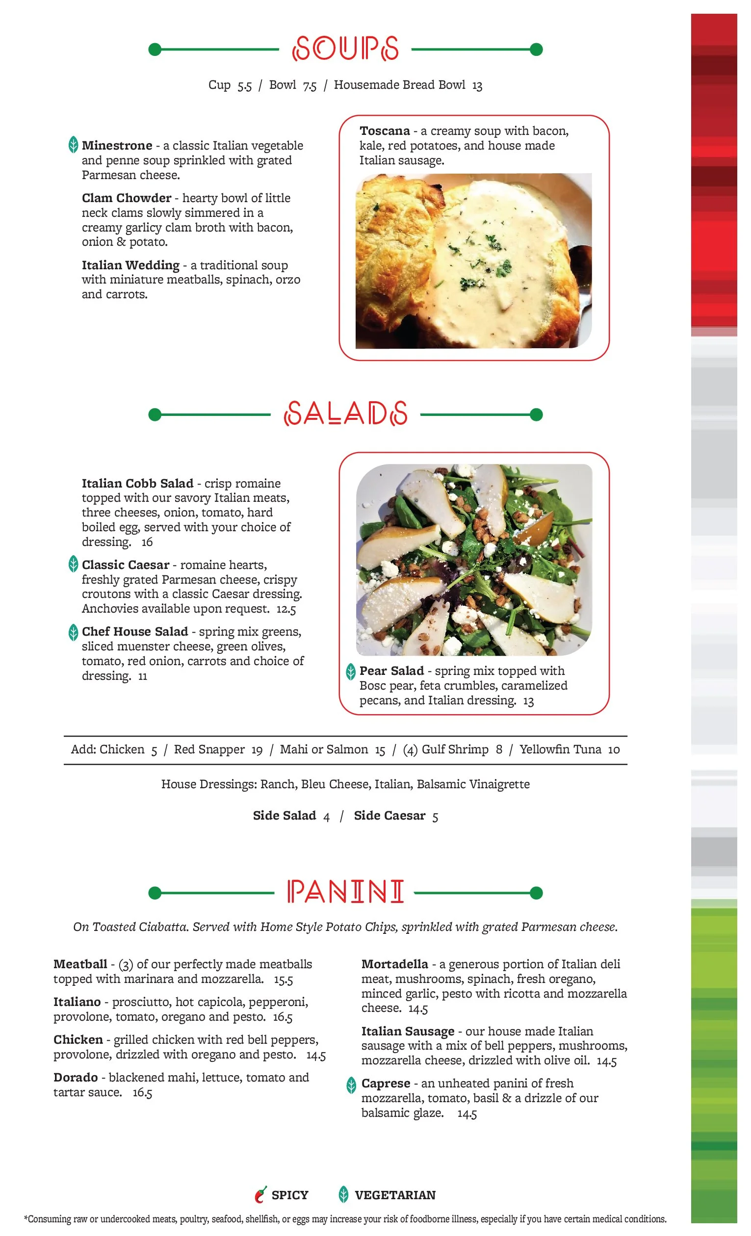 Full Menu | The Meatball Cafe | South Padre Island