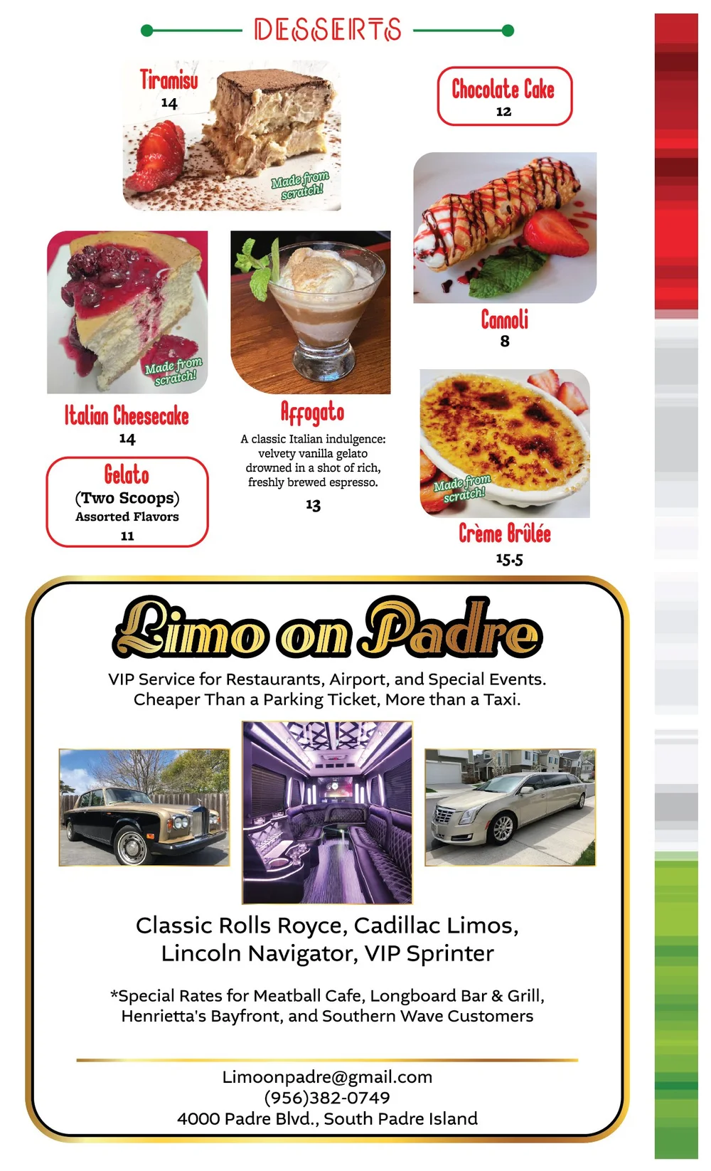 Full Menu | The Meatball Cafe | South Padre Island Breakfast