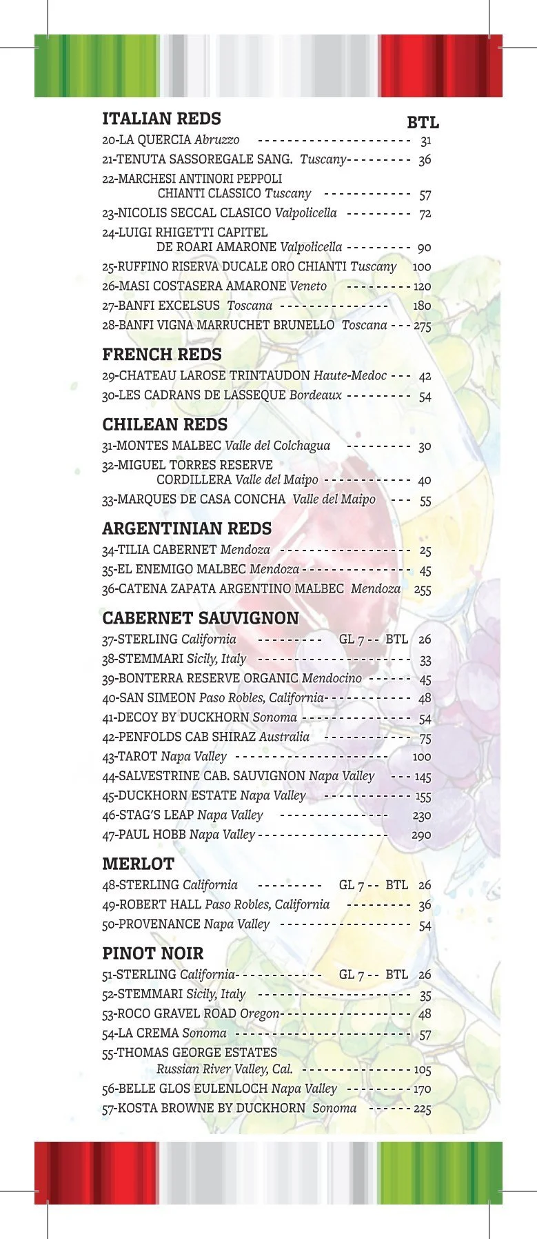 Wine | The Meatball Cafe | South Padre Island Breakfast