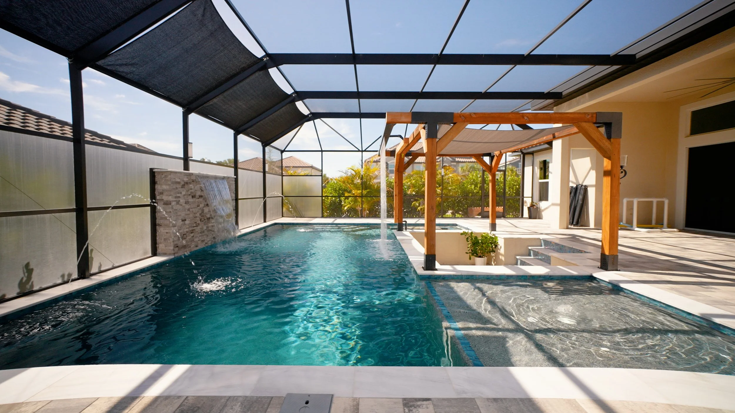 Swimming Pool Water Features — Southern Serenity Pools