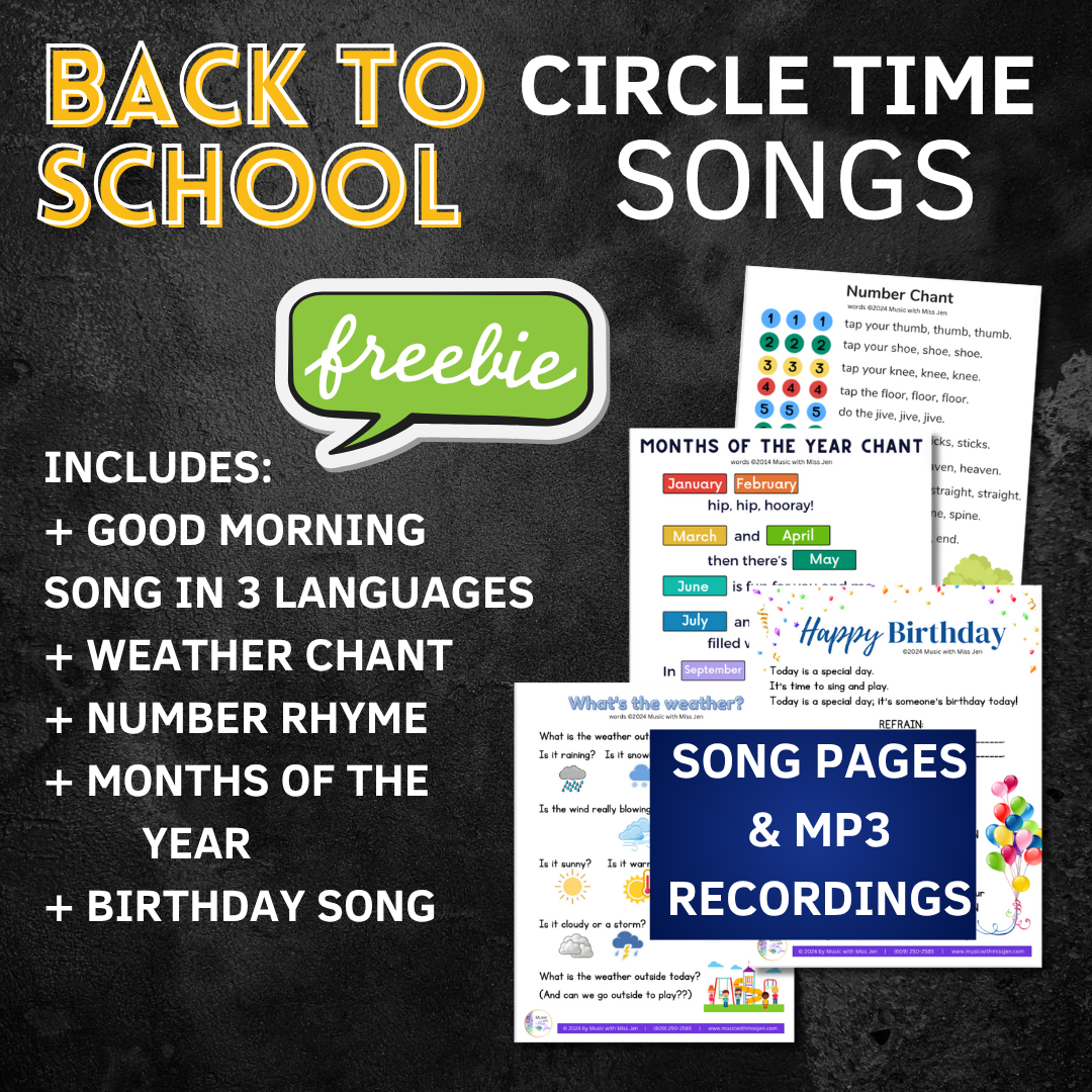 Back to School FREEBIE — Music with Miss Jen