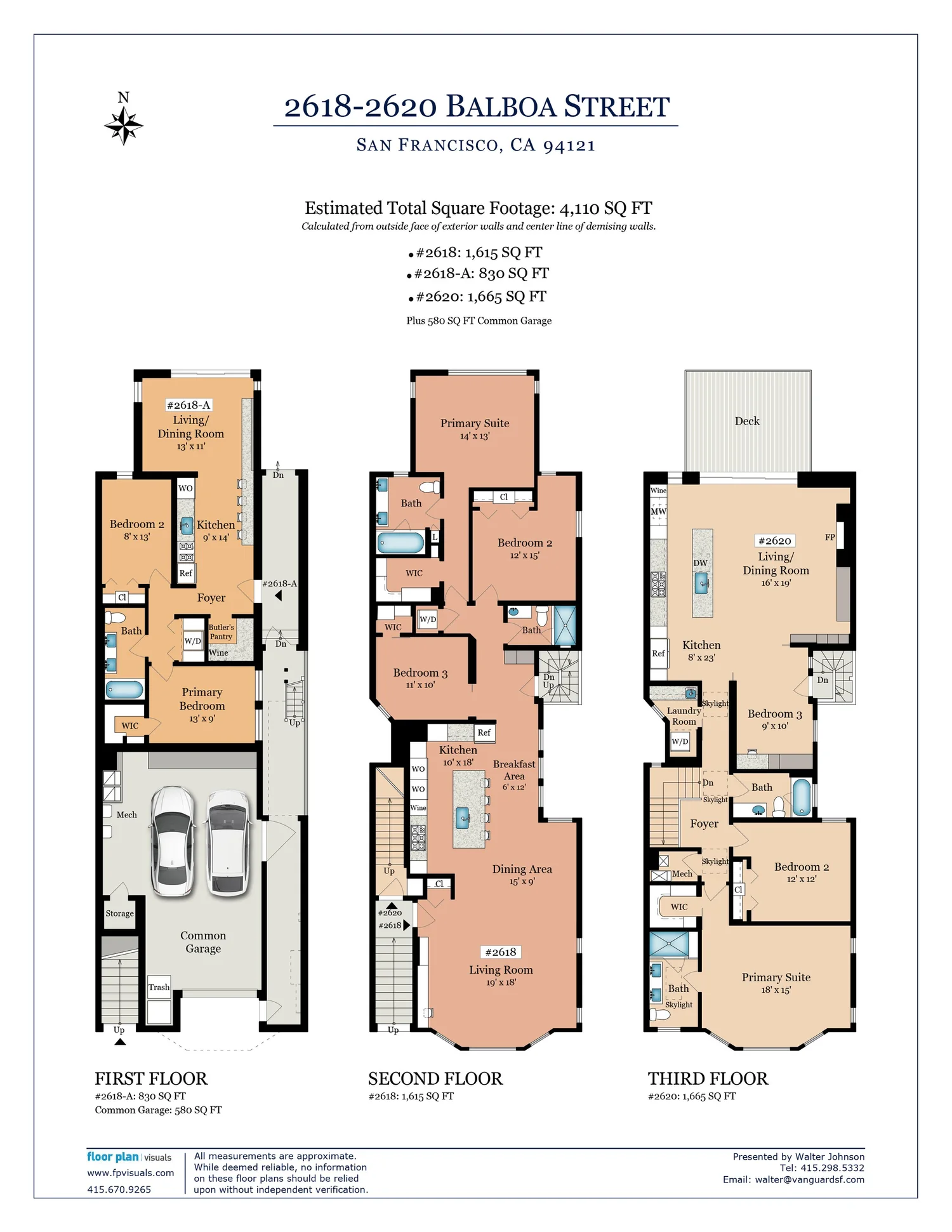 Floor Plans — 2618-2620 Balboa Street