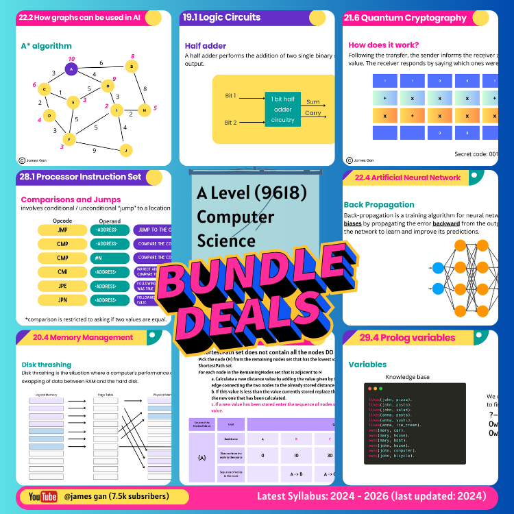 James Gan - A Level & IGCSE Computer Science, IGCSE Physics Slides