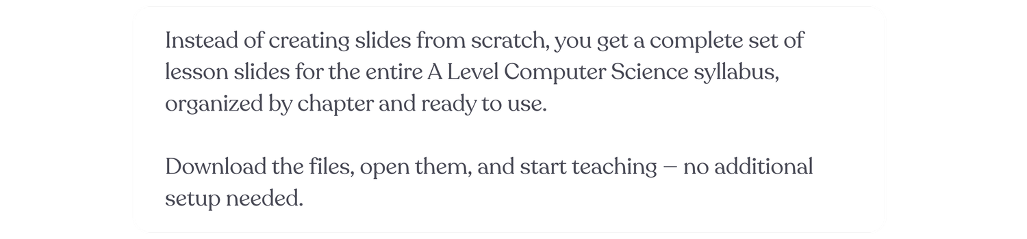 A Level Computer Science 9618 Teaching Slides — James Gan