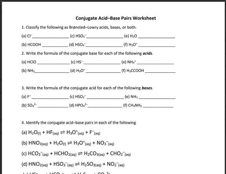 Conjugate Acid & Base Pair | Learn and Apply Conjugate Acid-Base ...