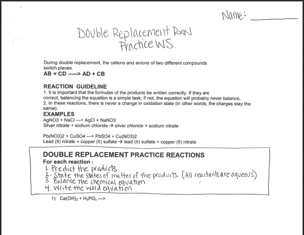 Double Displacement | Explore & Understand Reactions Today — CHEMDUNN