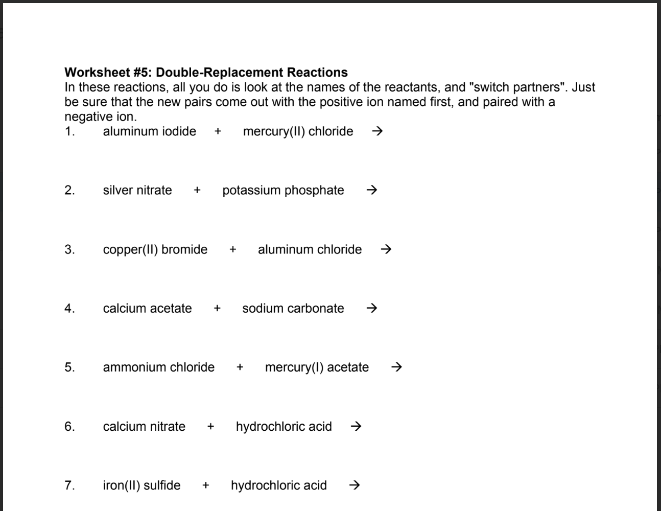 Double Displacement | Explore & Understand Reactions Today — CHEMDUNN