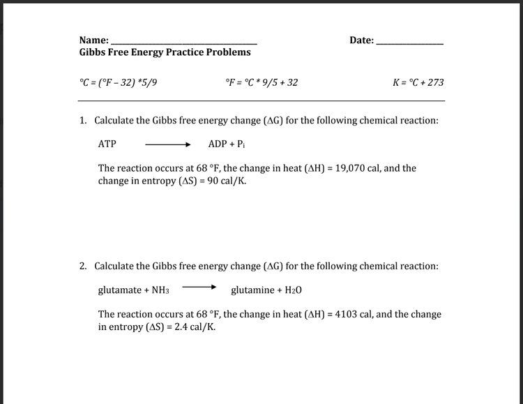 Gibb's Free Energy | Understand & Explore Gibbs Free Energy — CHEMDUNN