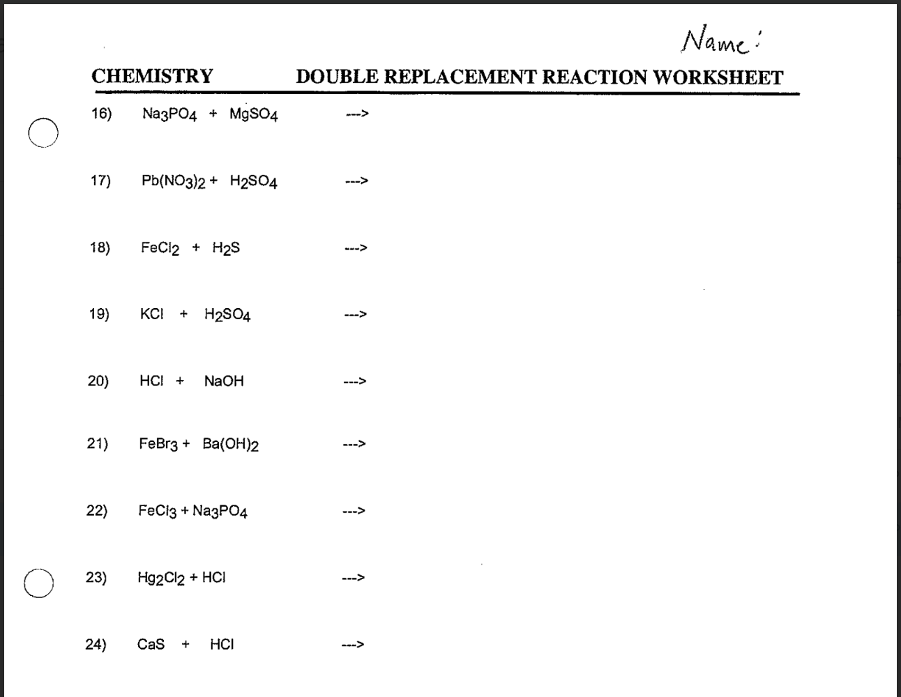 Double Displacement | Explore & Understand Reactions Today — CHEMDUNN