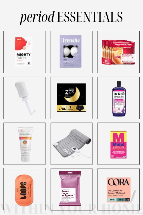 12 Essential Products That Help with Managing My Period — WITHIN YOUR HOME