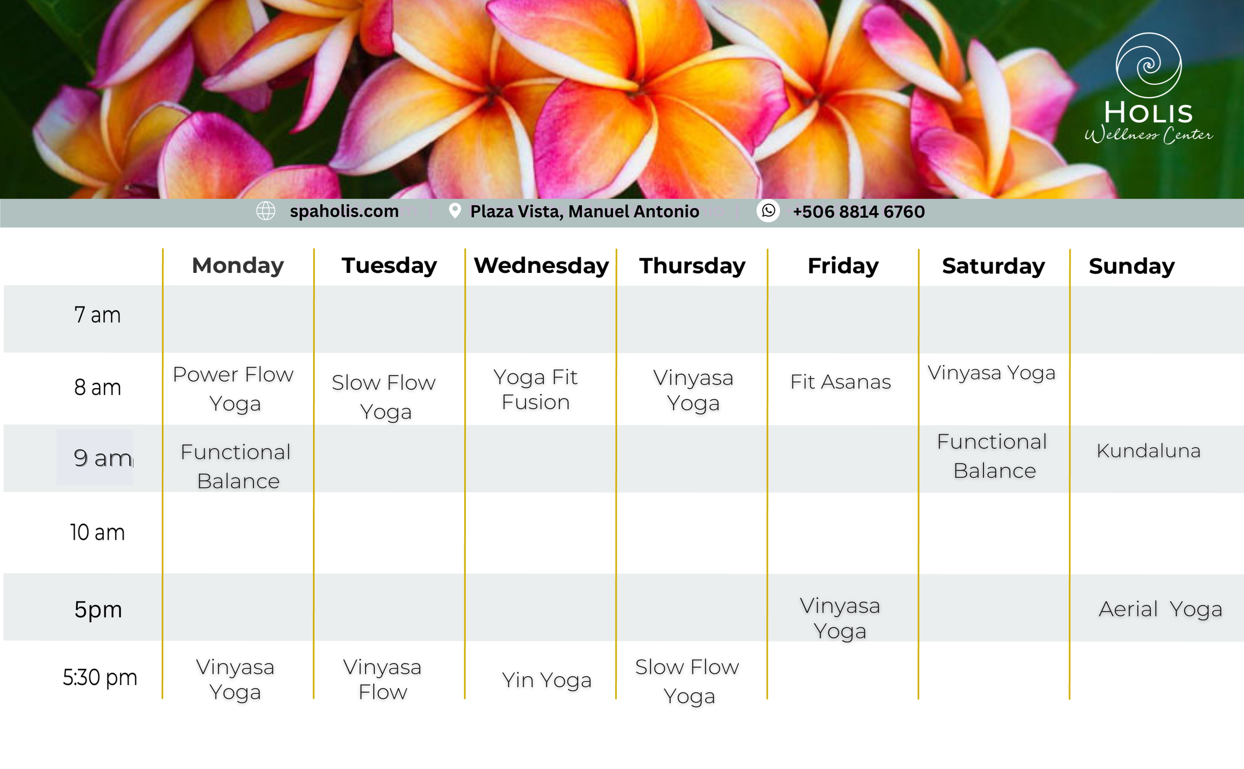 Best Yoga Studio in Manuel Antonio, Costa Rica — Holis Wellness Center