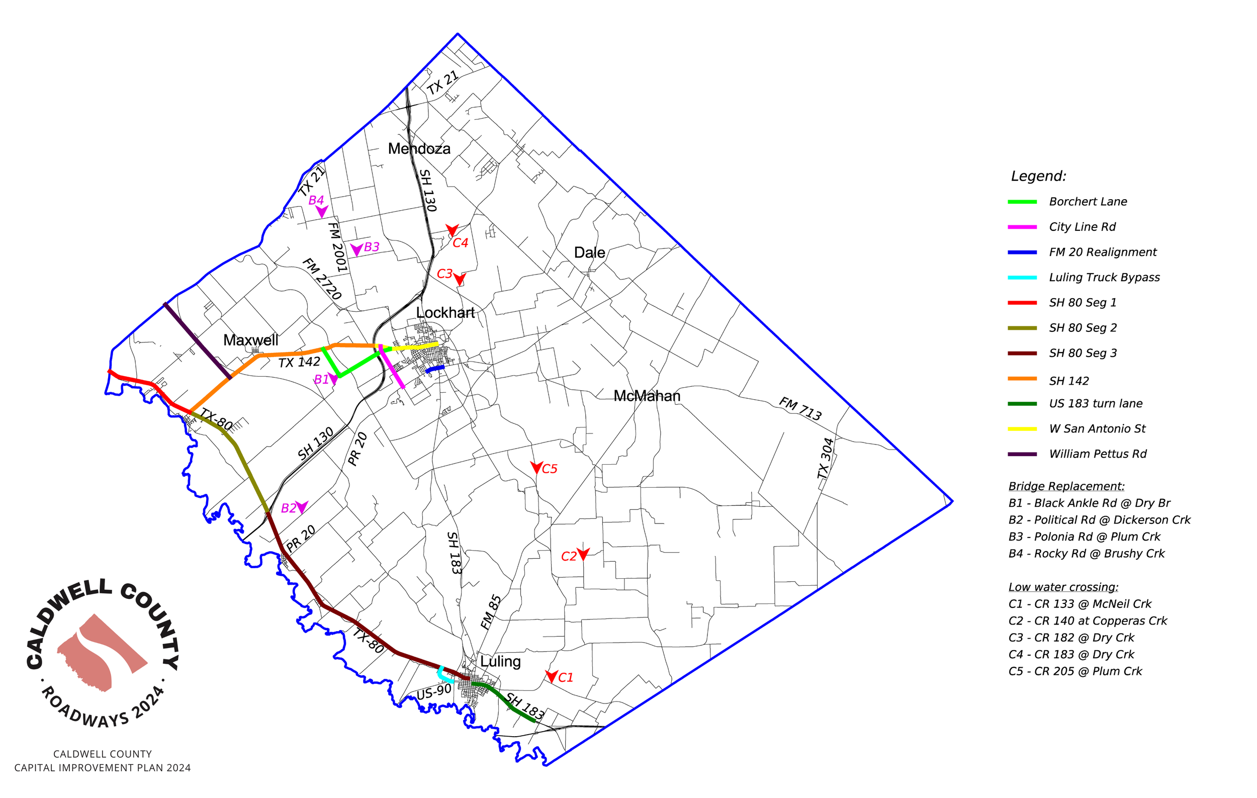 Identified Projects — Caldwell County Bonds