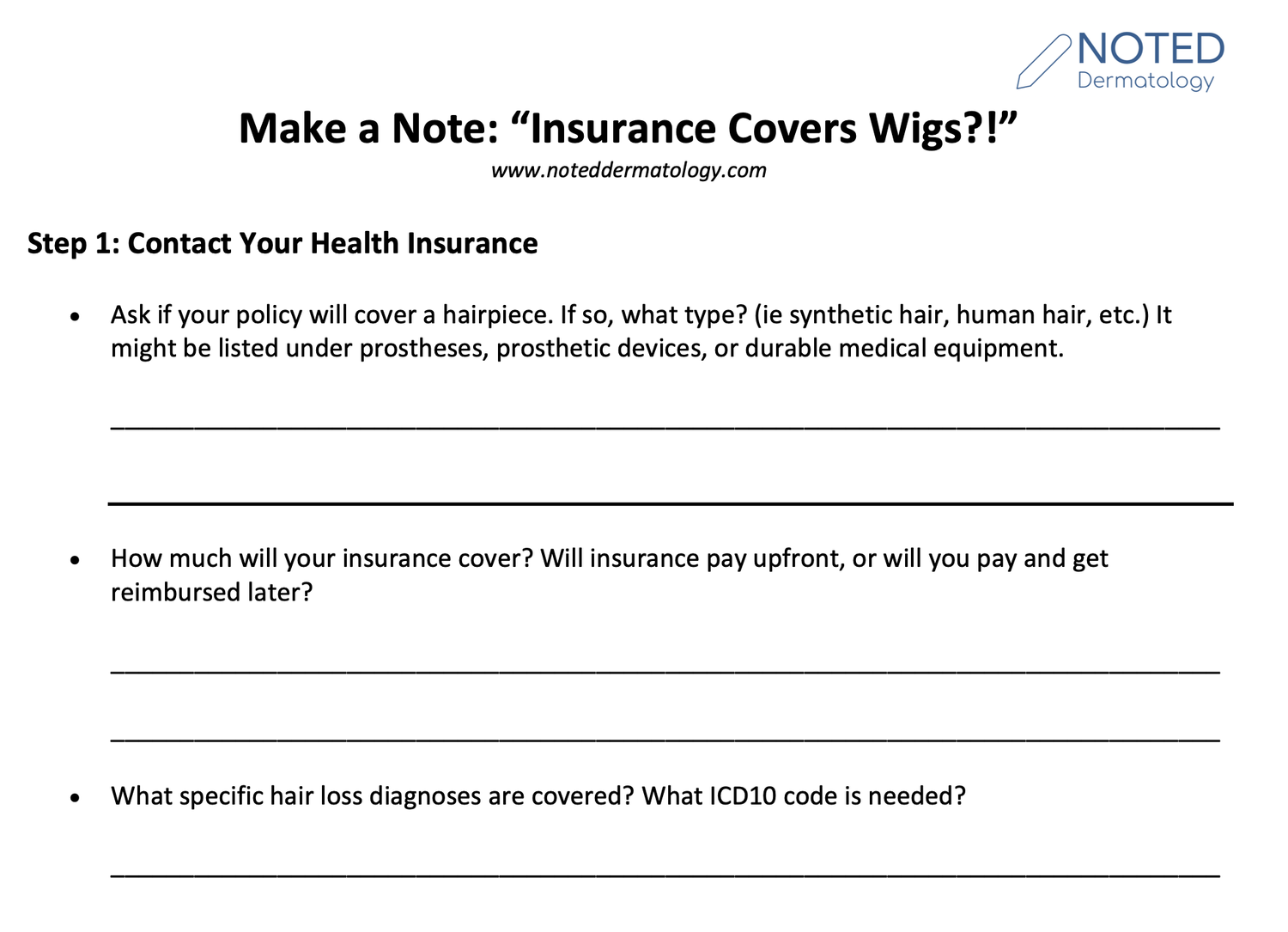 Insurance Covers Wigs?! - Explained by a Dermatologist