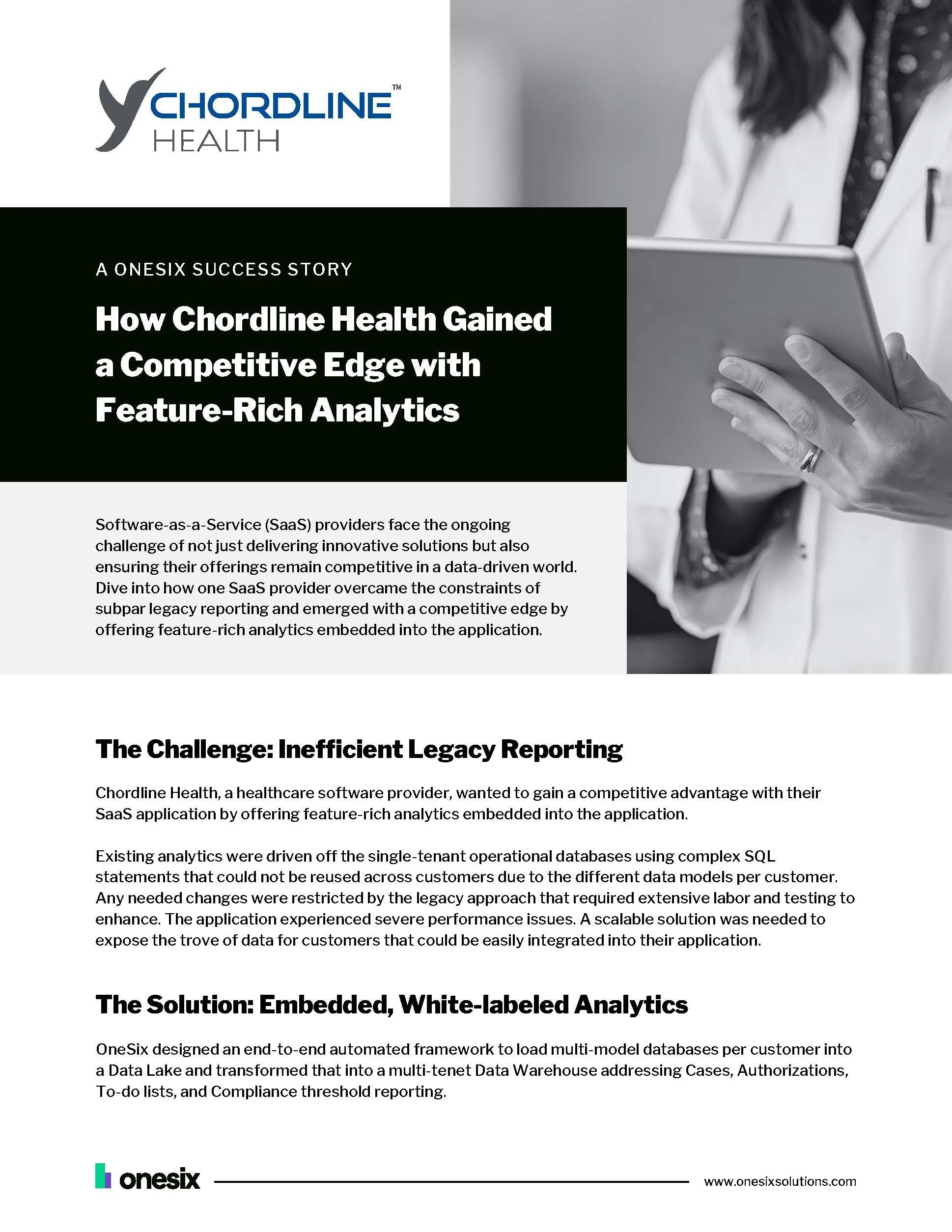 How Chordline Health Gained a Competitive Edge with Feature-Rich Analytics — Chordline Health