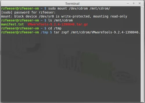 Installing VMware Tools from the Linux CLI — Russell Zachary Feeser