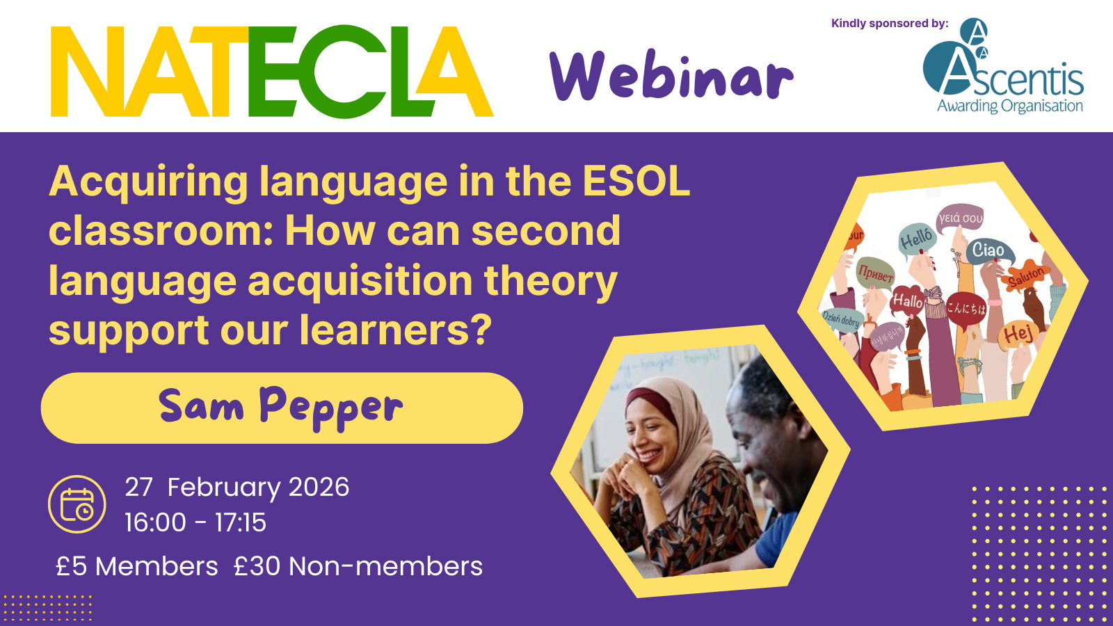 NATECLA Webinar: Acquiring language in the ESOL classroom: how can ...