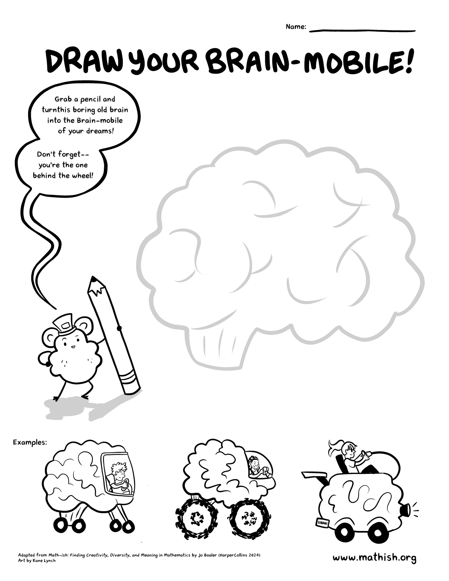 Students Can Design their own Brain Cars — Math-ish