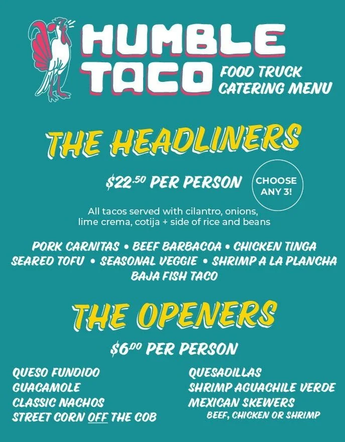 Menu — Humble Taco