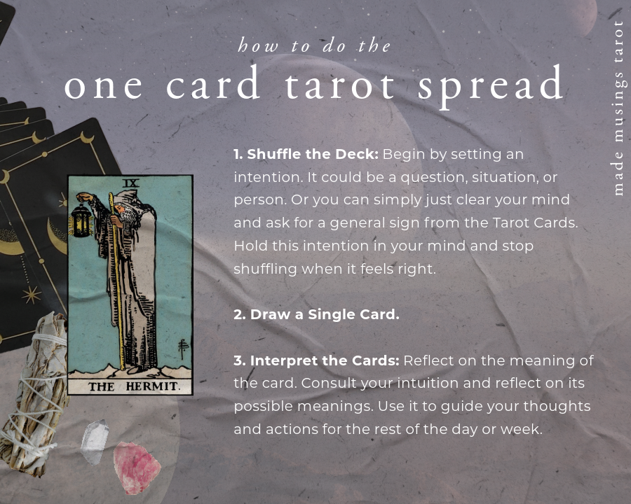 Tarot Guide: How To do a One Card Spread