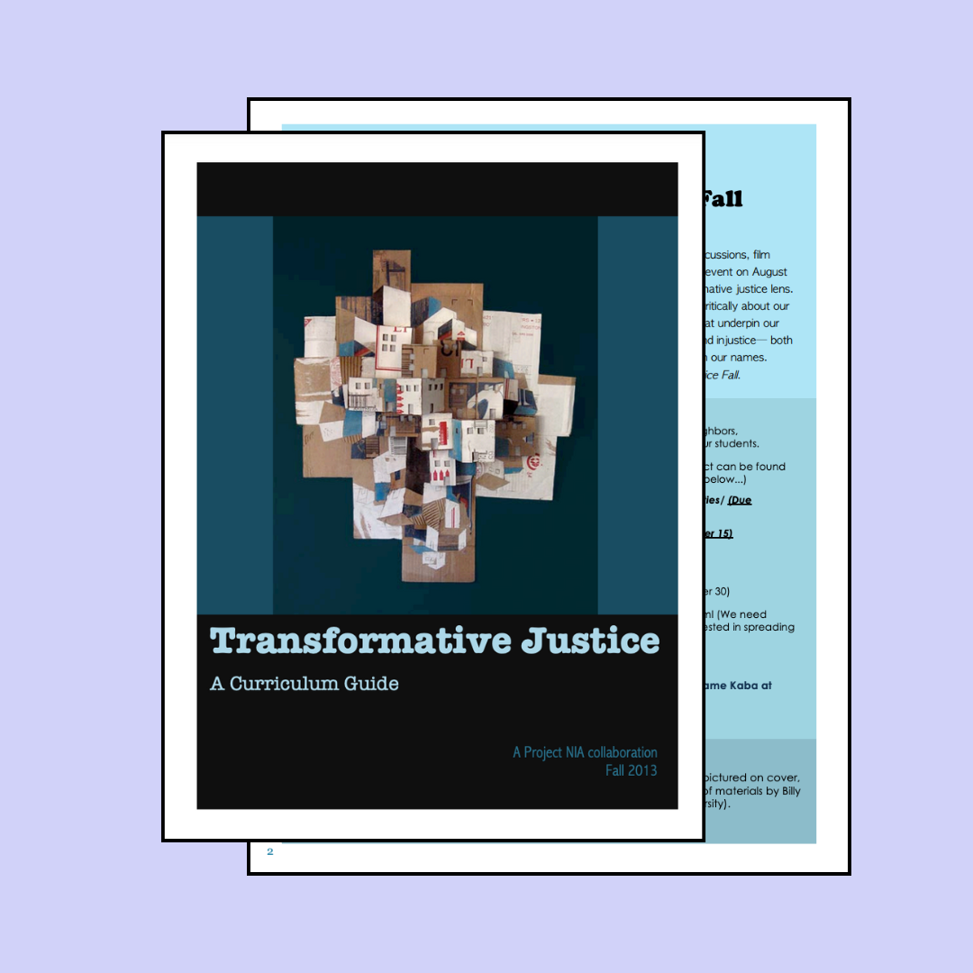 Transformative Justice: A Curriculum Guide — Movement for Family Power