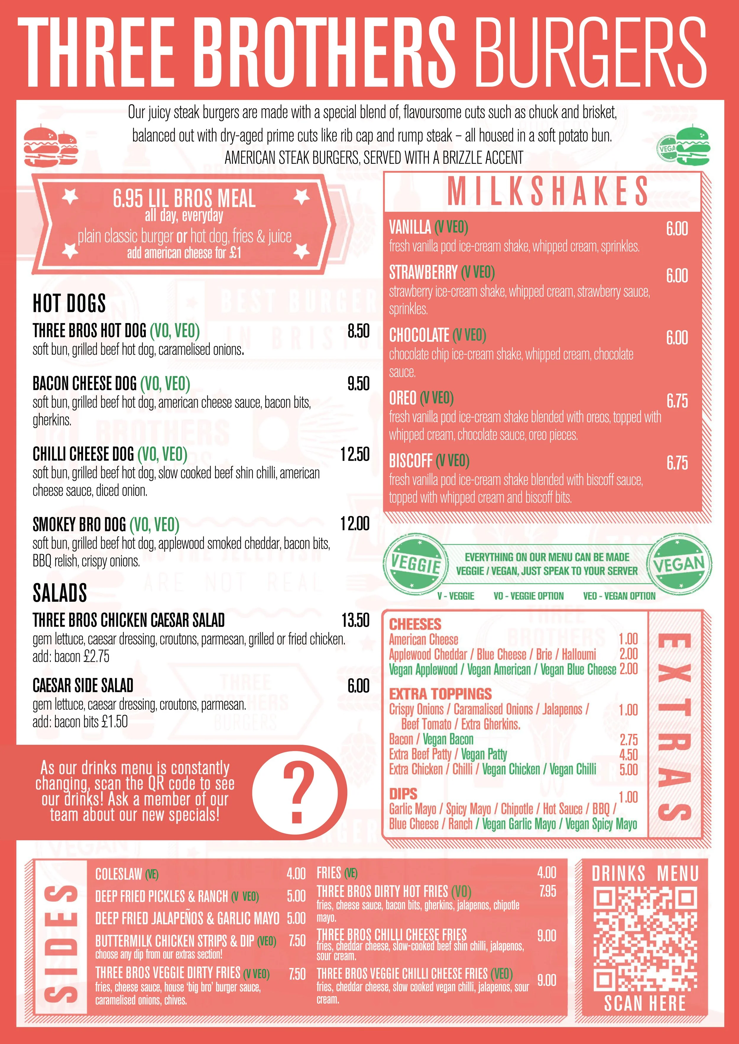 Food Menu | Discover Delicious Burgers – Order Today — THREE BROTHERS ...