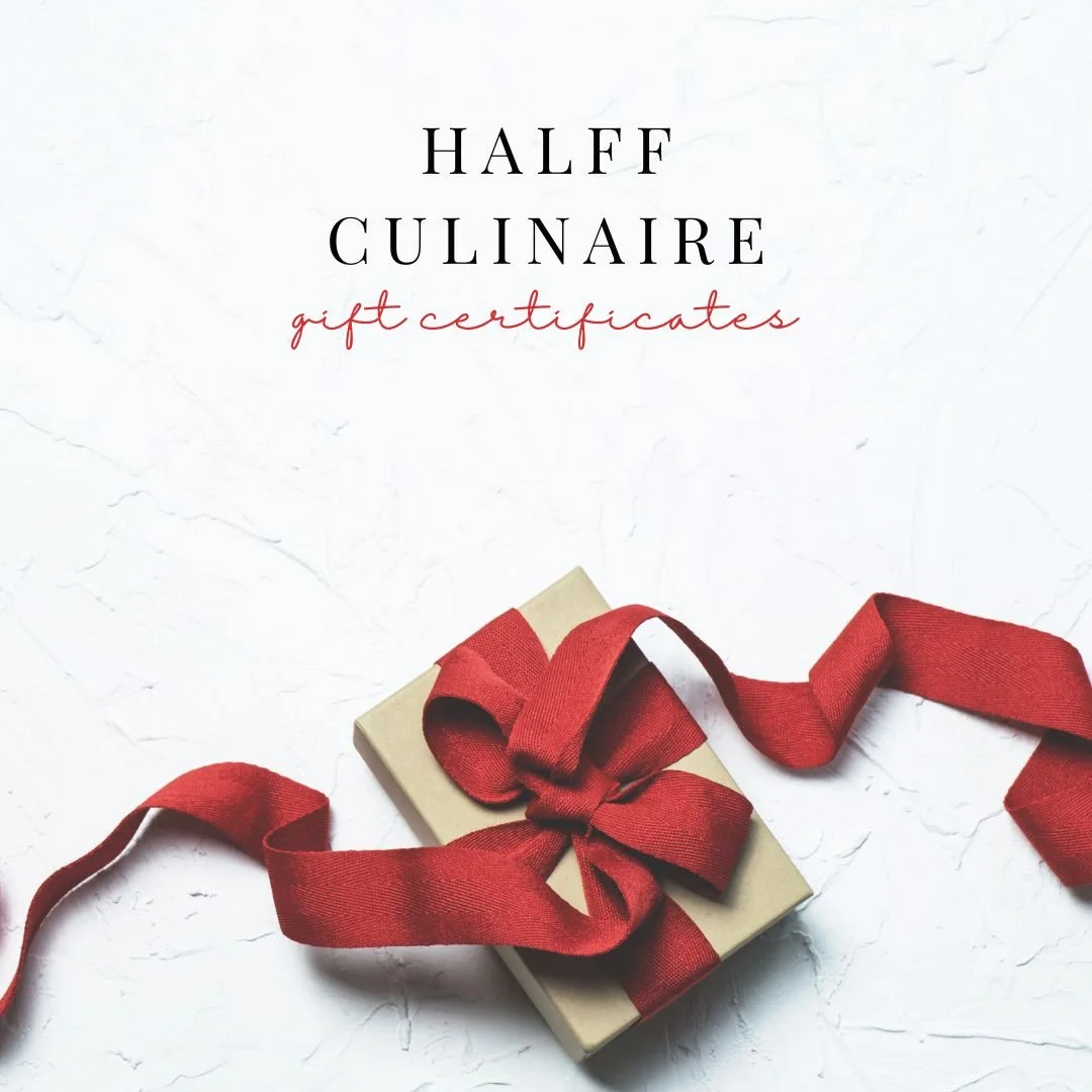 Gift Certificate — Halff Culinaire