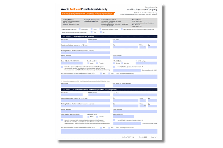Trailhead FIA — Axonic Insurance