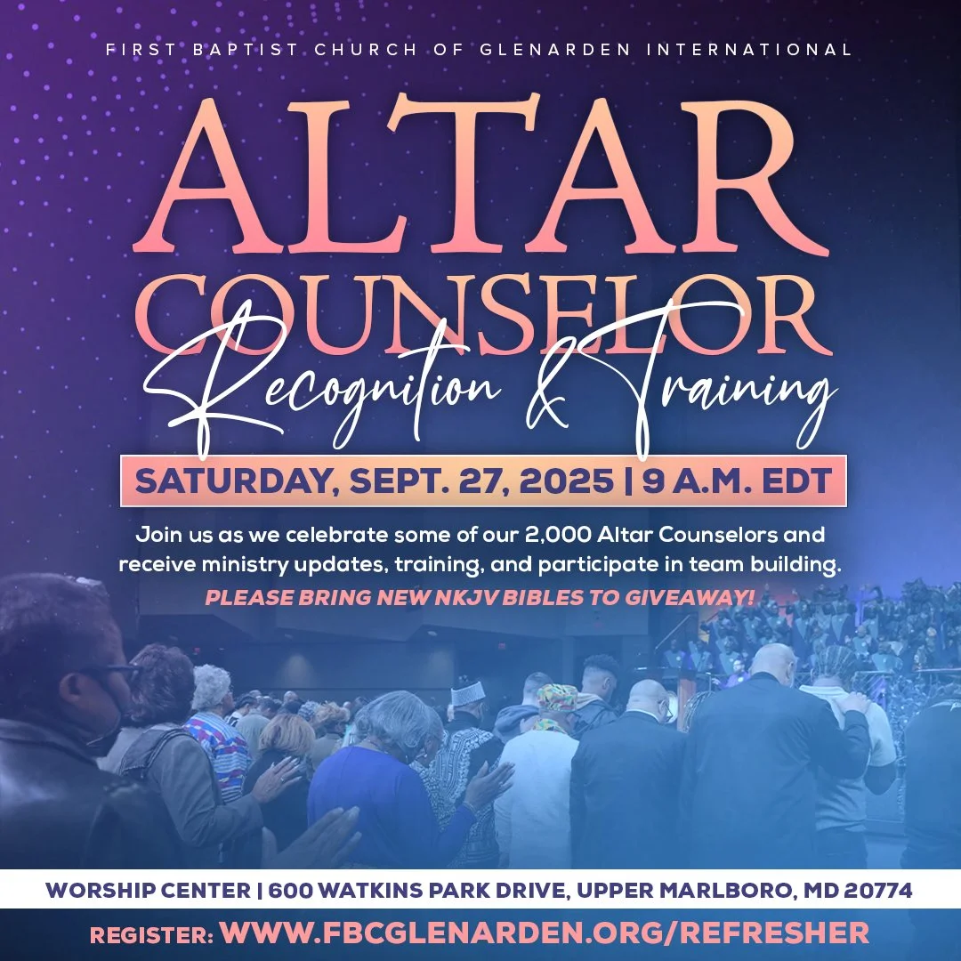 FBCG Events — First Baptist Church of Glenarden