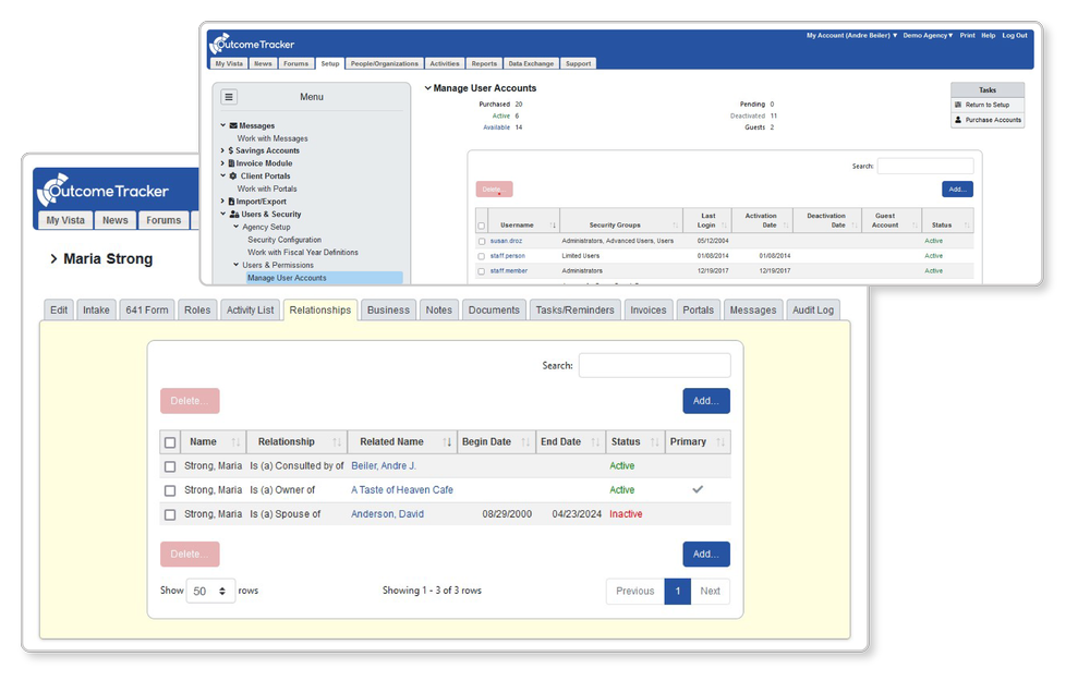 Features — Outcome Tracker