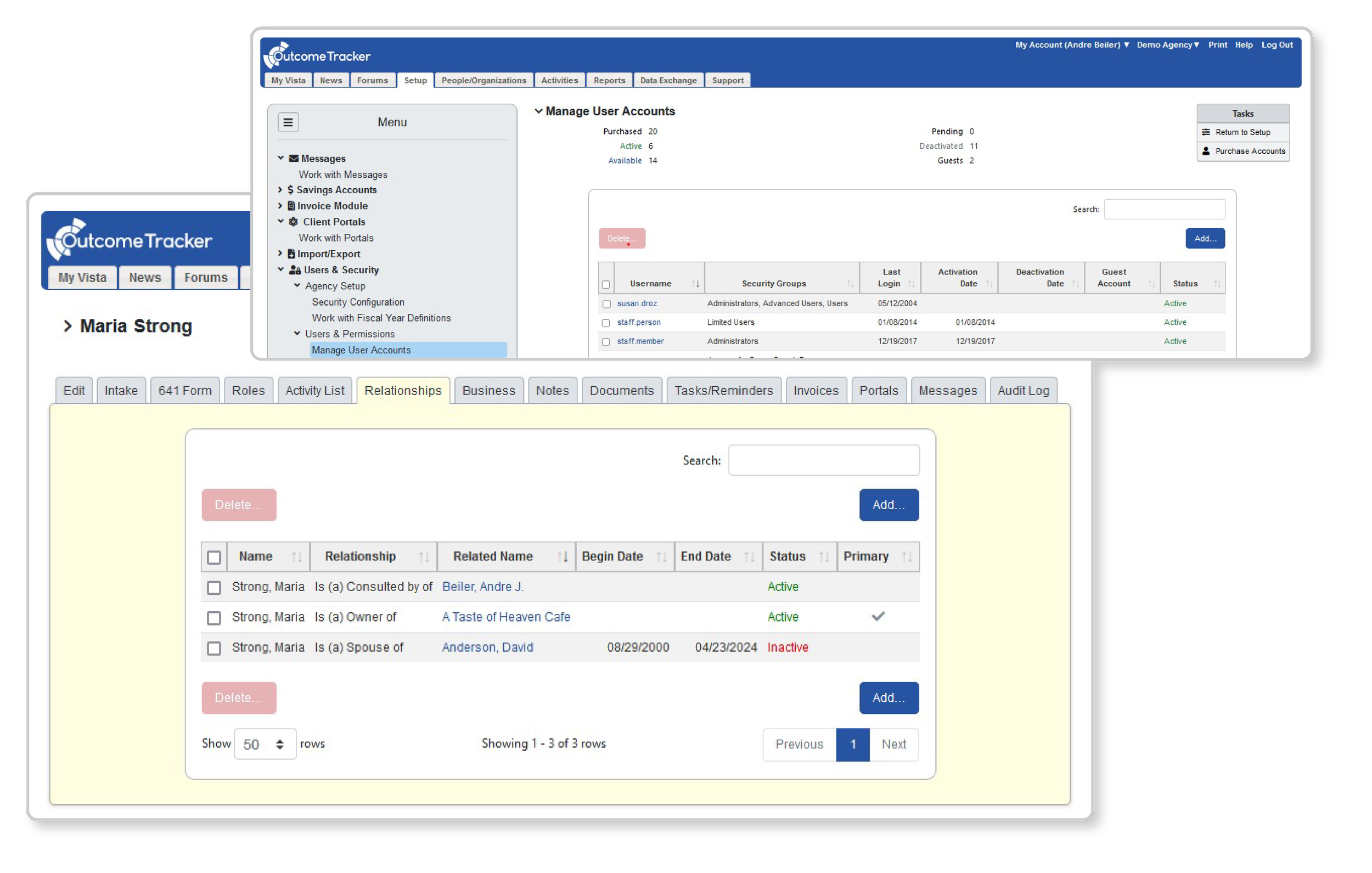 Features — Outcome Tracker