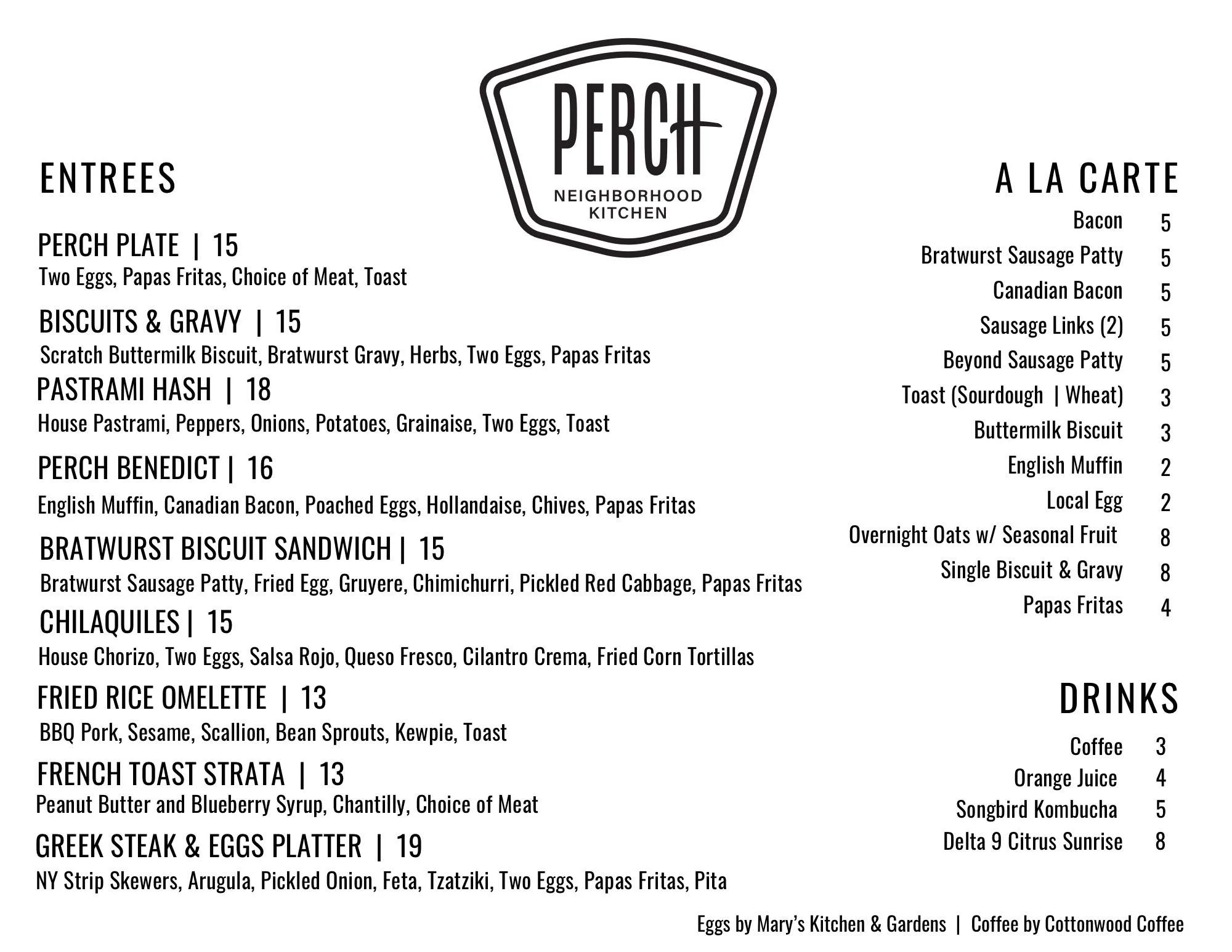 New Menu Item at Perch: Greek Steak & Eggs Platter — Perch