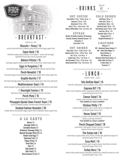 Menu — Perch