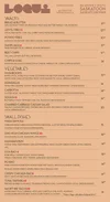 Menu — Loqui Restaurant