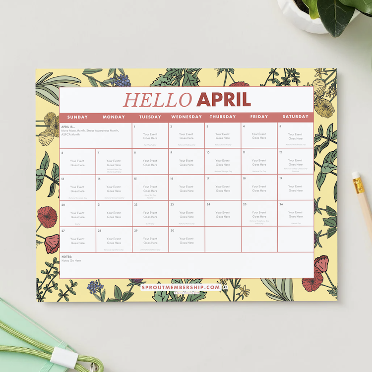 Apartment Marketing Calendar + Planning Kit - Events, Social Media ...