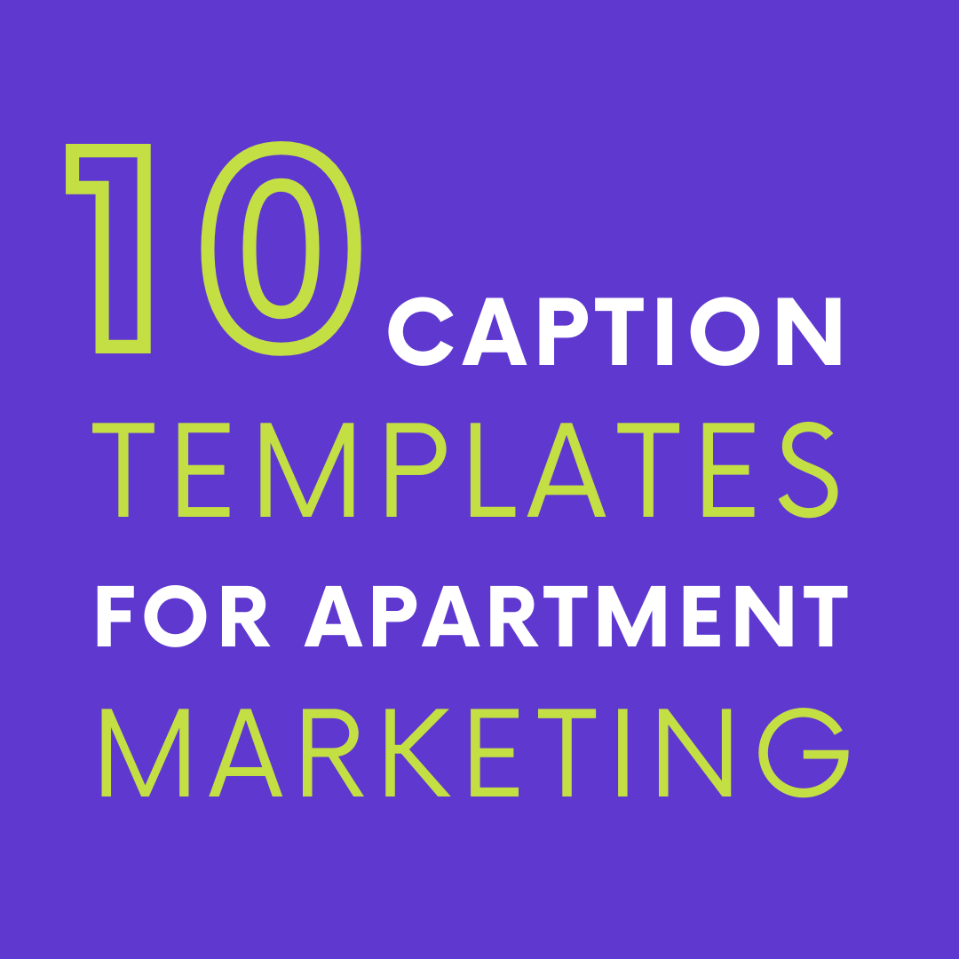 10 Caption Templates for Apartments [Instant Download] — Sprout Marketing