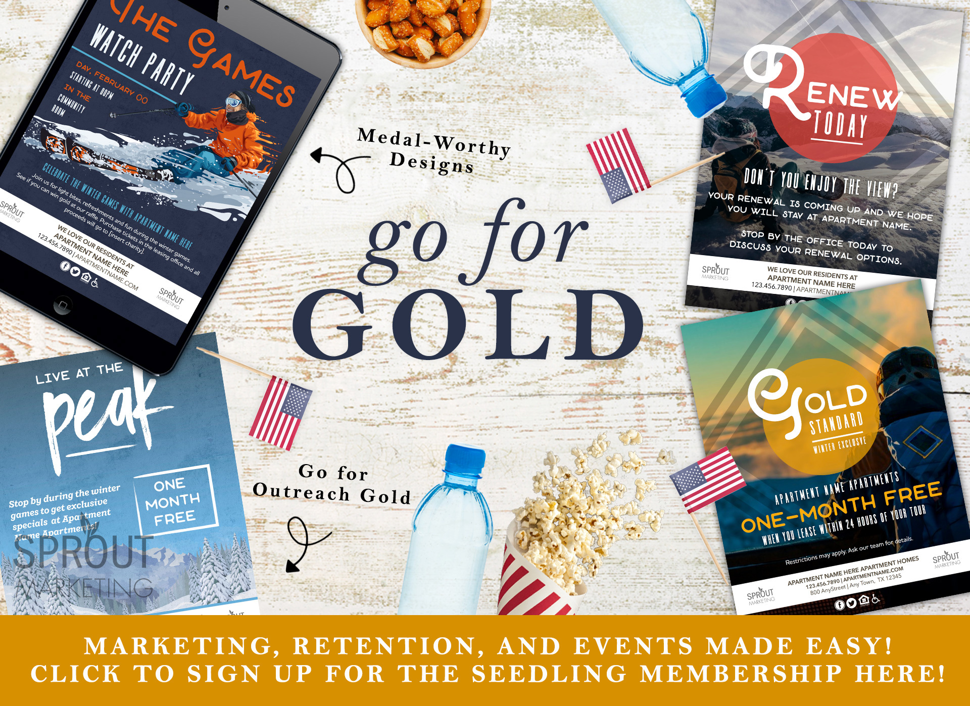 Go for the Gold at Your Apartment Community — Sprout Marketing