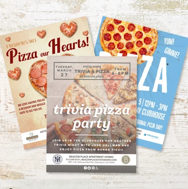 Pizza: a key ingredient to multifamily events — Sprout Marketing