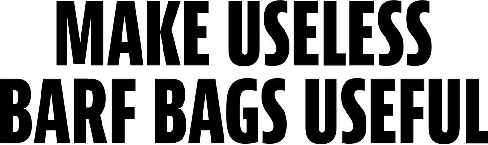 SHOP — The Last Barf Bag