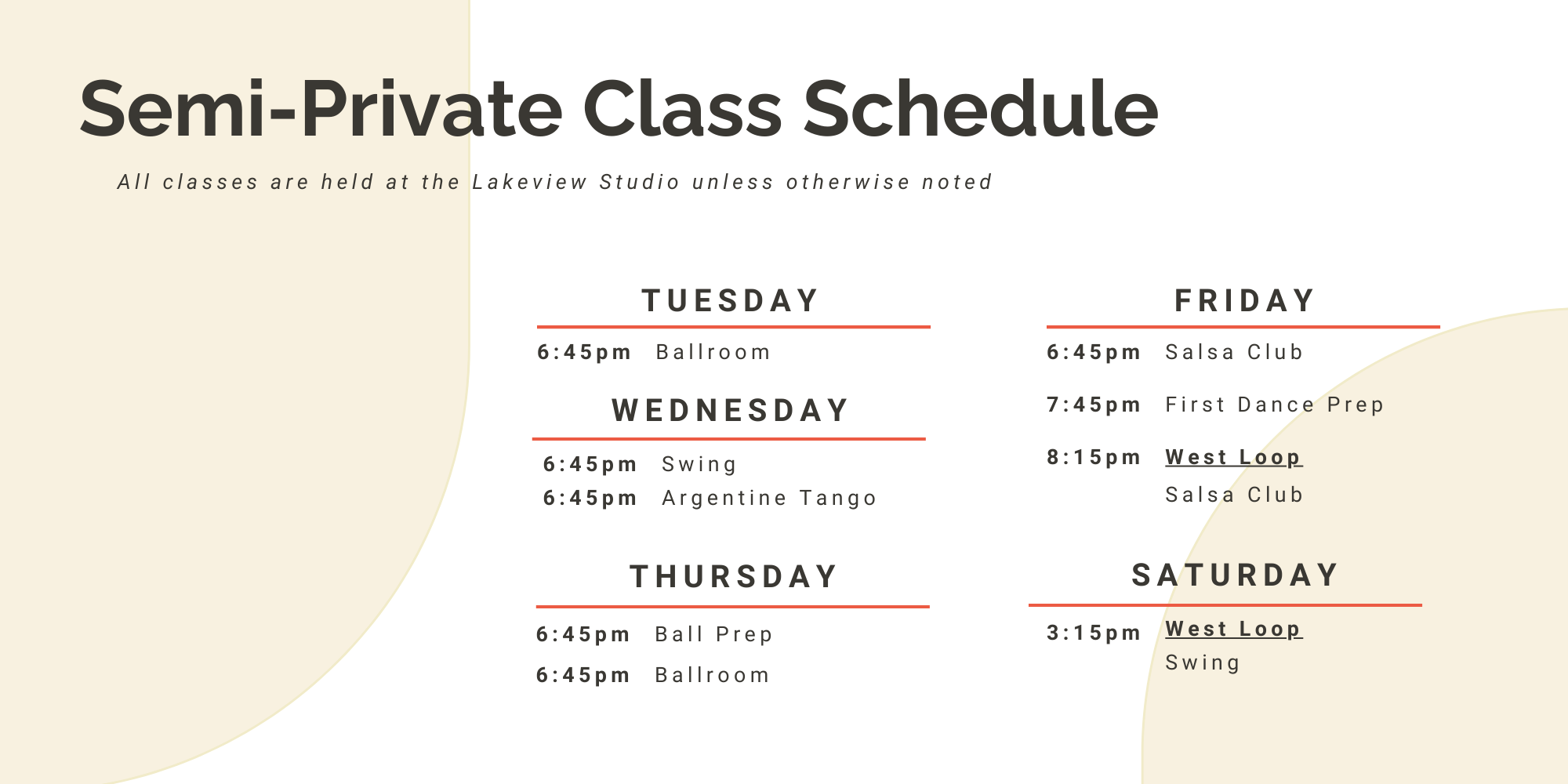 Semi-Private Classes For Couples. No Rotating Partners! — Ballroom ...