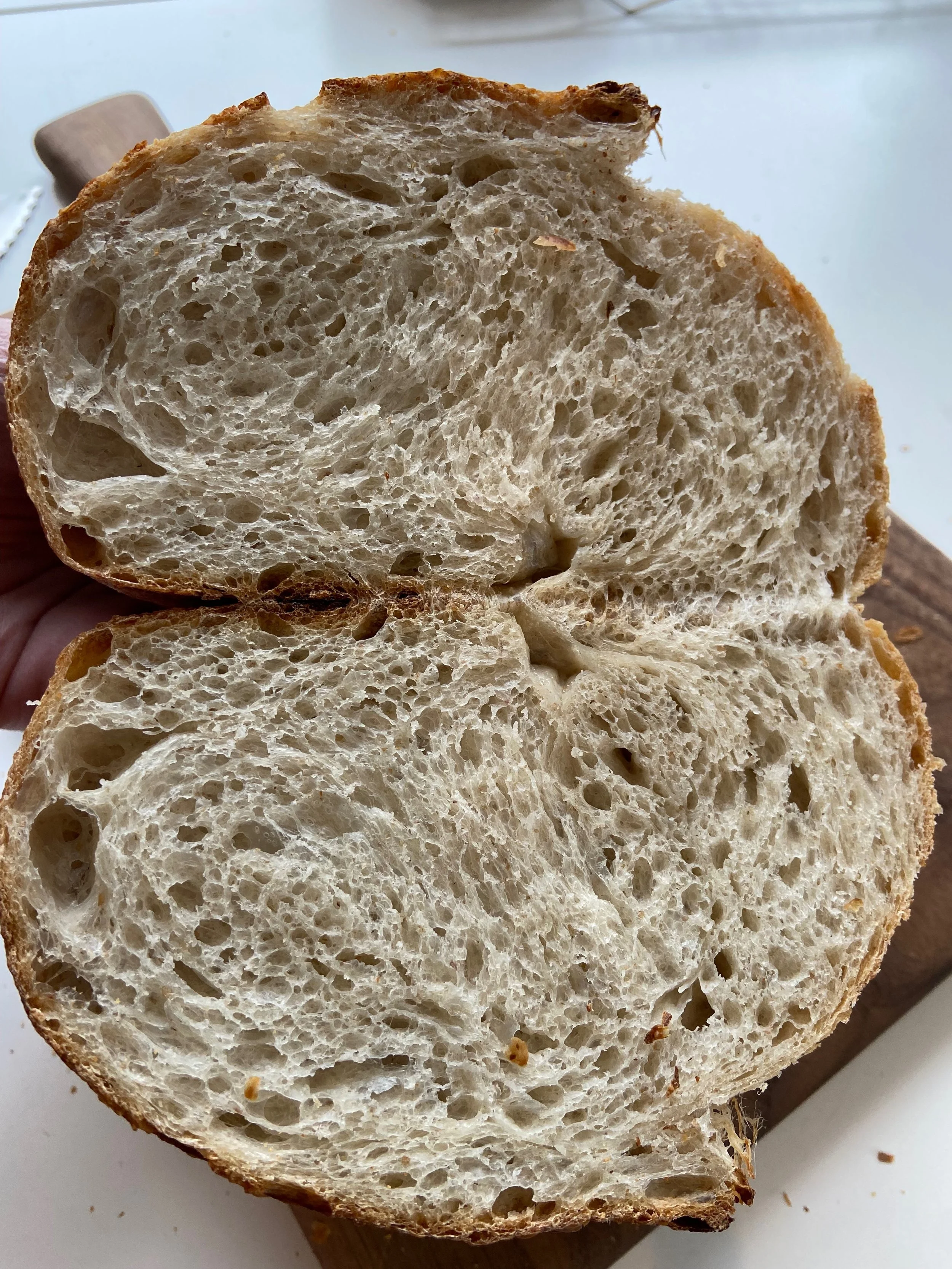 100% sourdough starter bread — Bread and Happiness