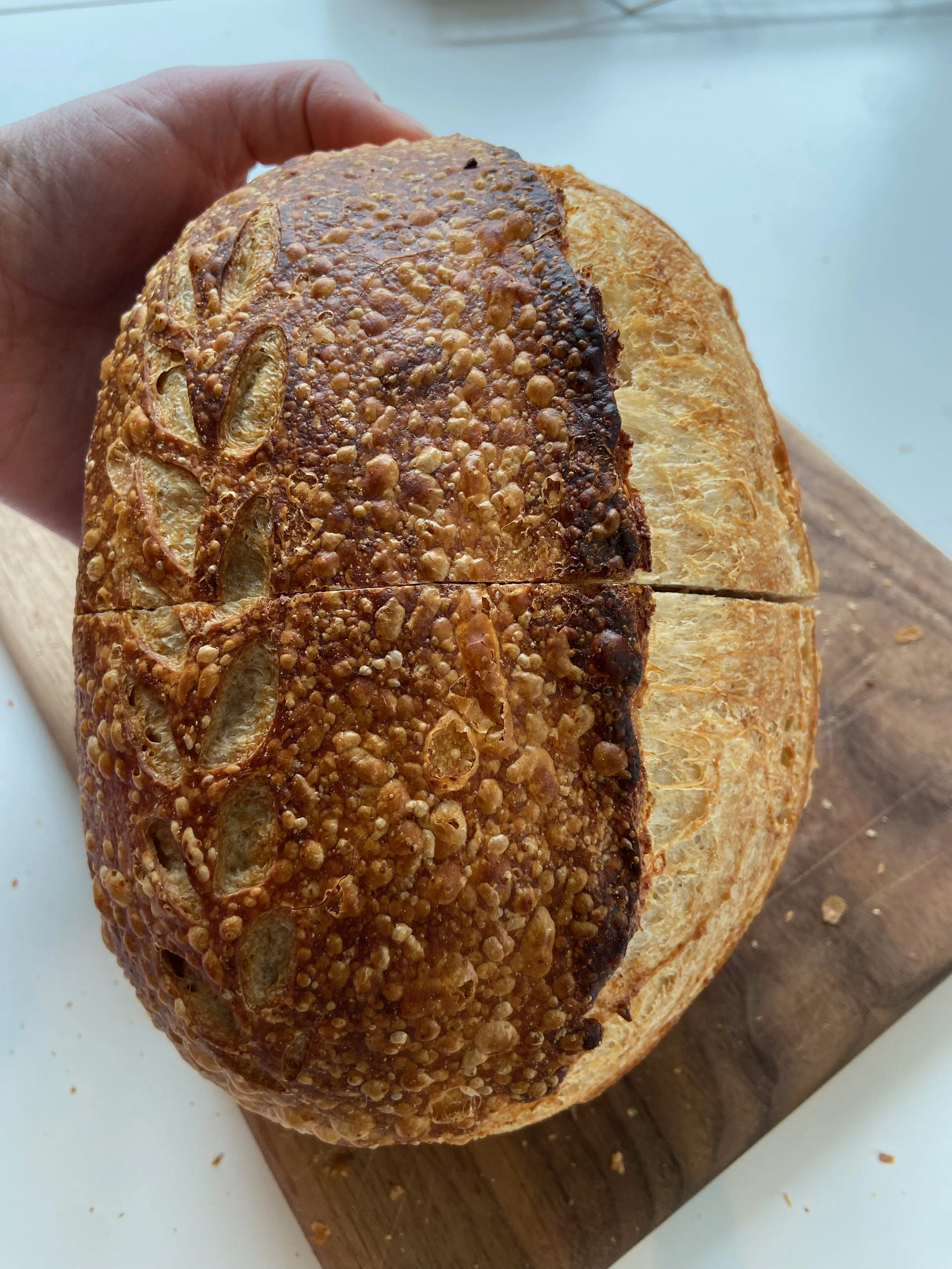 100% sourdough starter bread — Bread and Happiness