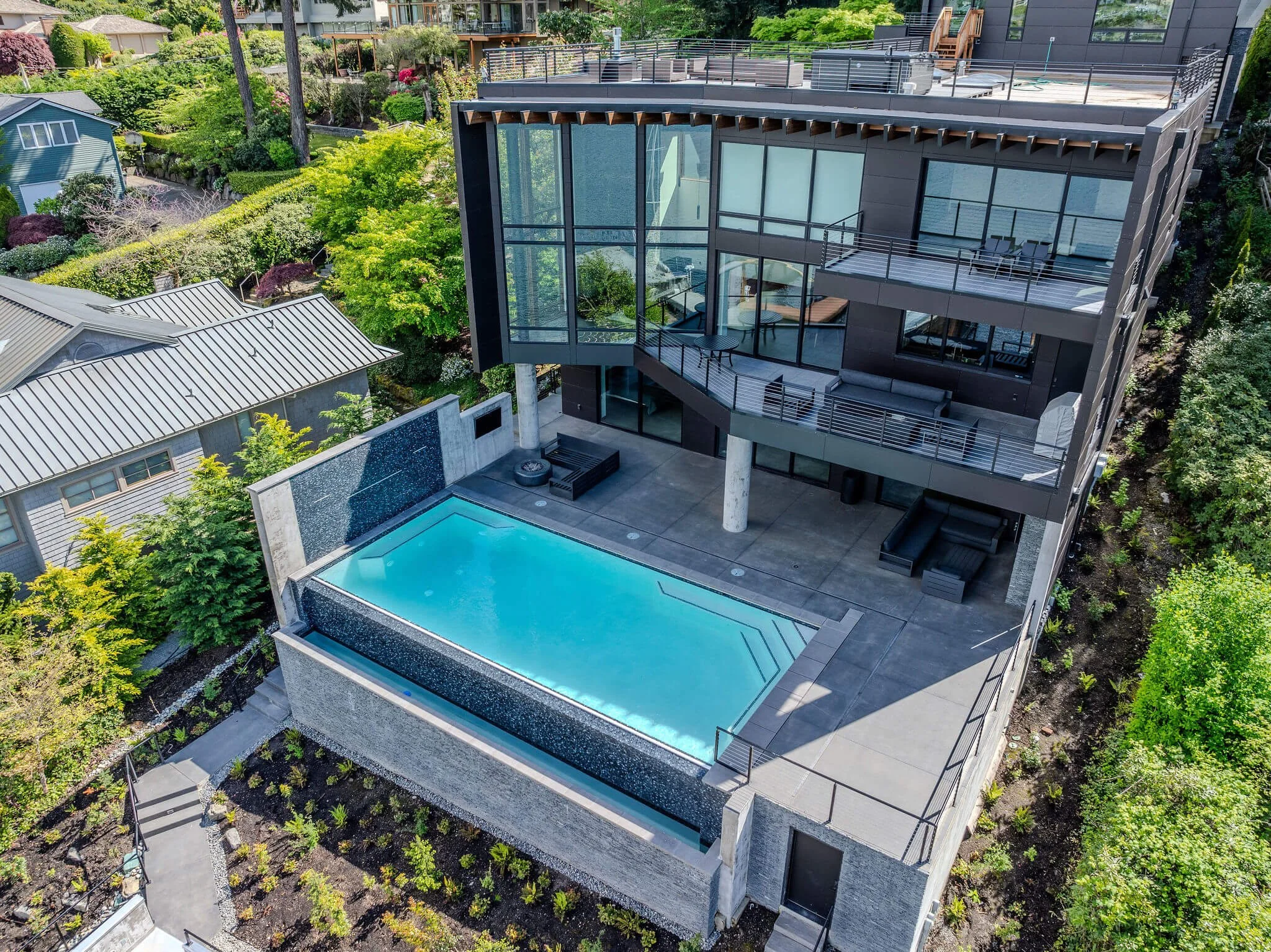 Point House | Luxury Custom Pool in Seattle — Krisco Pools and Spas