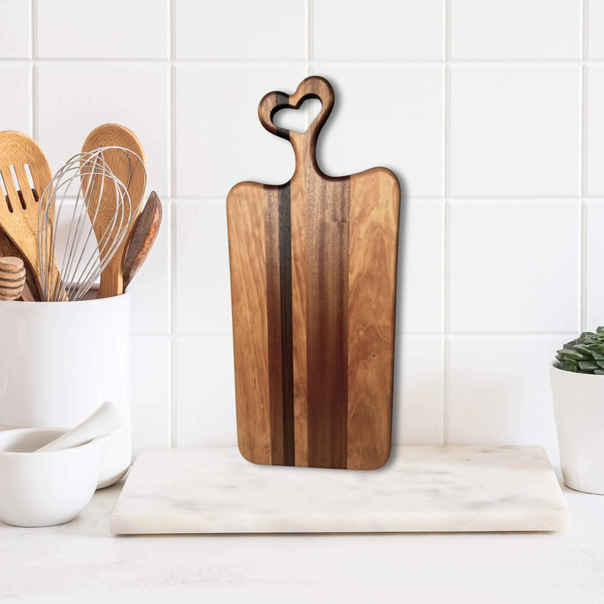Custom Heart-Shaped Handle Serving Boards — JKC Woodwork