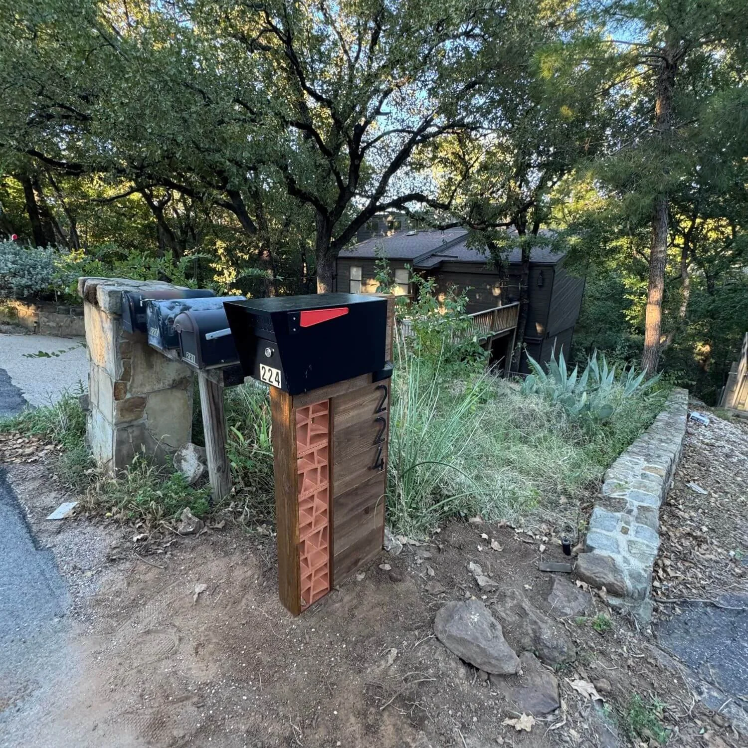 Custom Mailboxes in Dallas, TX | Handcrafted Designs — JKC Woodwork