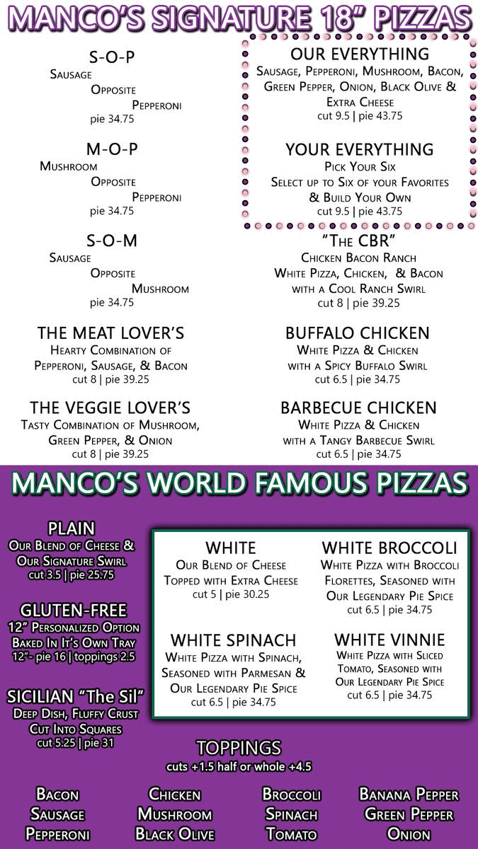 8TH & 12TH STREET — Manco & Manco Pizza