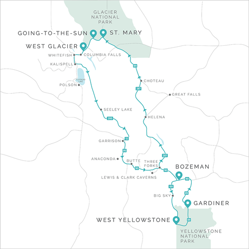 Distance From Yellowstone to Glacier National Park: Road Trip - Blacksford