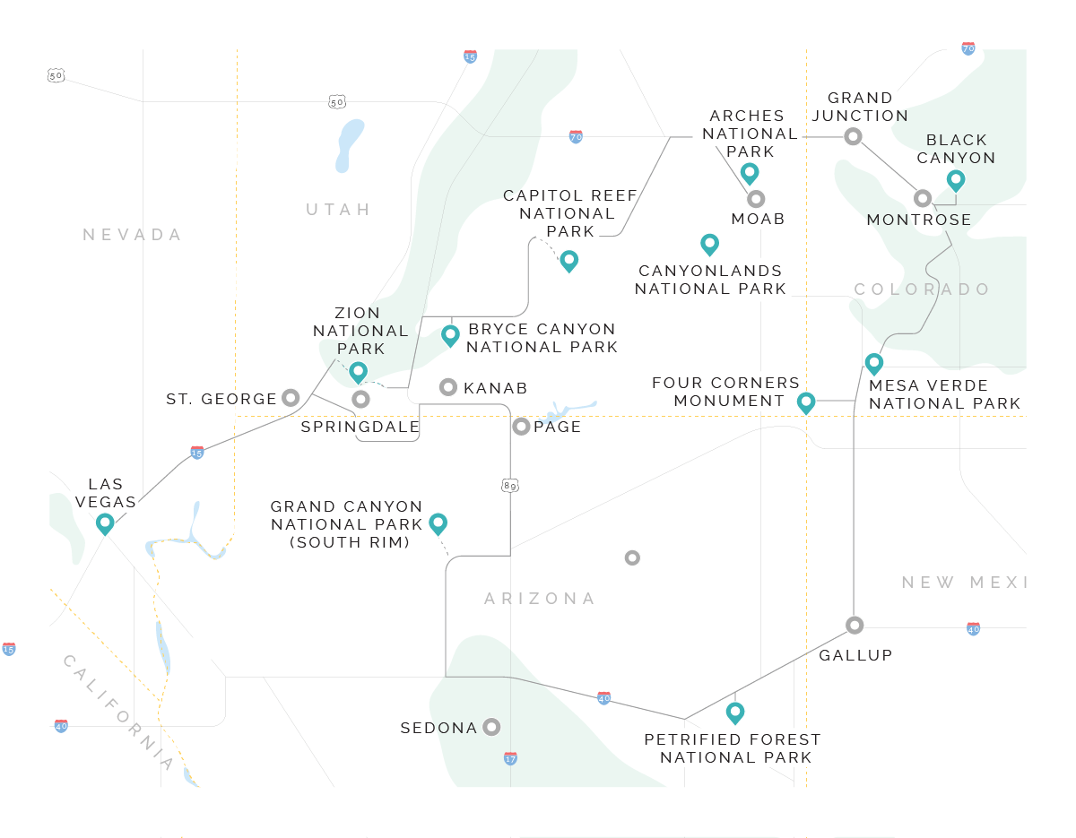 Grand Circle Road Trip Itinerary: Utah, Arizona & Colorado National ...