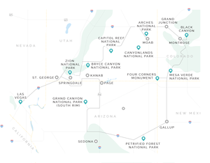 Grand Circle Road Trip Itinerary: Utah, Arizona & Colorado National ...