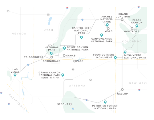 Grand Circle Road Trip Itinerary: Utah, Arizona & Colorado National ...